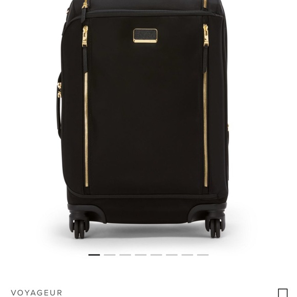 Tumi | Bags | Tumi Black And Gold Rolling Luggage | Poshmark